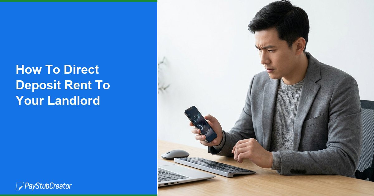 How to Direct Deposit Rent to Landlord: A 2026 Renter's Guide